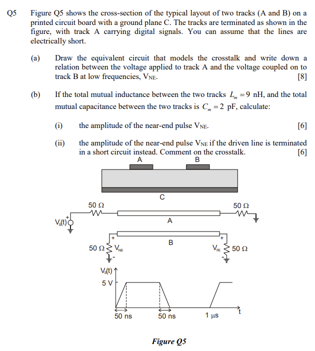 Solved 5 Figure Q5 shows the cross-section of the typical | Chegg.com