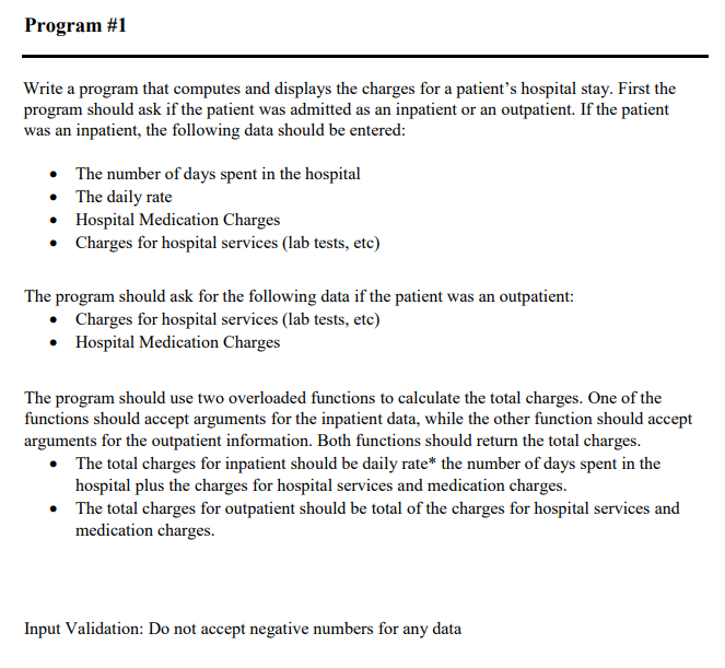 Solved Program #1 Write a program that computes and displays | Chegg.com