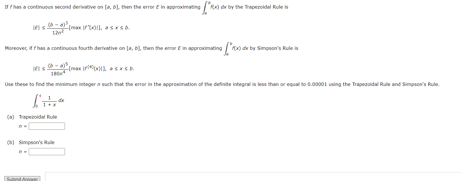 Solved If f has a continuous second derivative on [a, ﻿b], | Chegg.com
