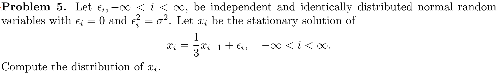 Solved Please help me solve this AR(1) Processes problem, | Chegg.com