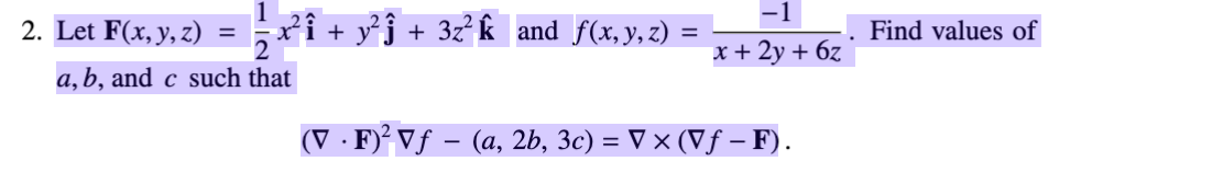 Solved Let F(x,y,z)=21x2i^+y2j^+3z2k^ and | Chegg.com