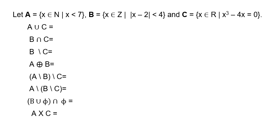 Solved = = Let A = {XE N|X