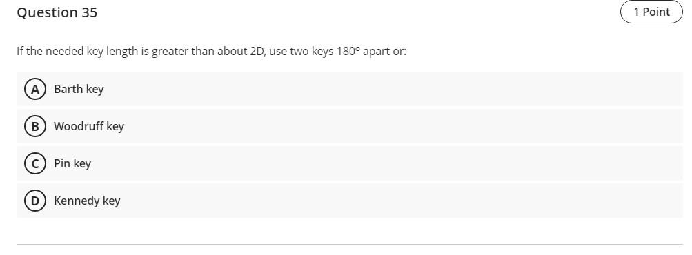 Solved Question 35 1 Point If the needed key length is | Chegg.com