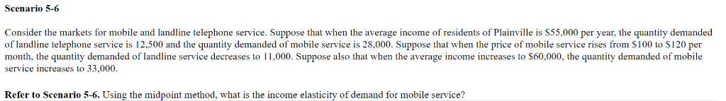 Solved Scenario 5-6 Consider the markets for mobile and | Chegg.com Solved Scenario 5-6 Consider the markets for mobile and | Chegg.com