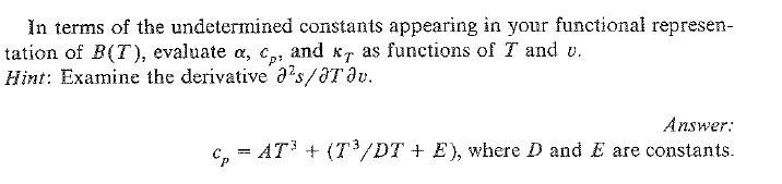 AT3 7,4-22. The constant-volume heat capacity of a | Chegg.com