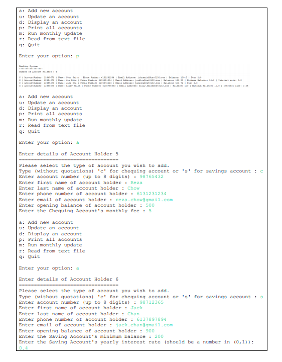 Solved Requirements Using the example code contained in the | Chegg.com