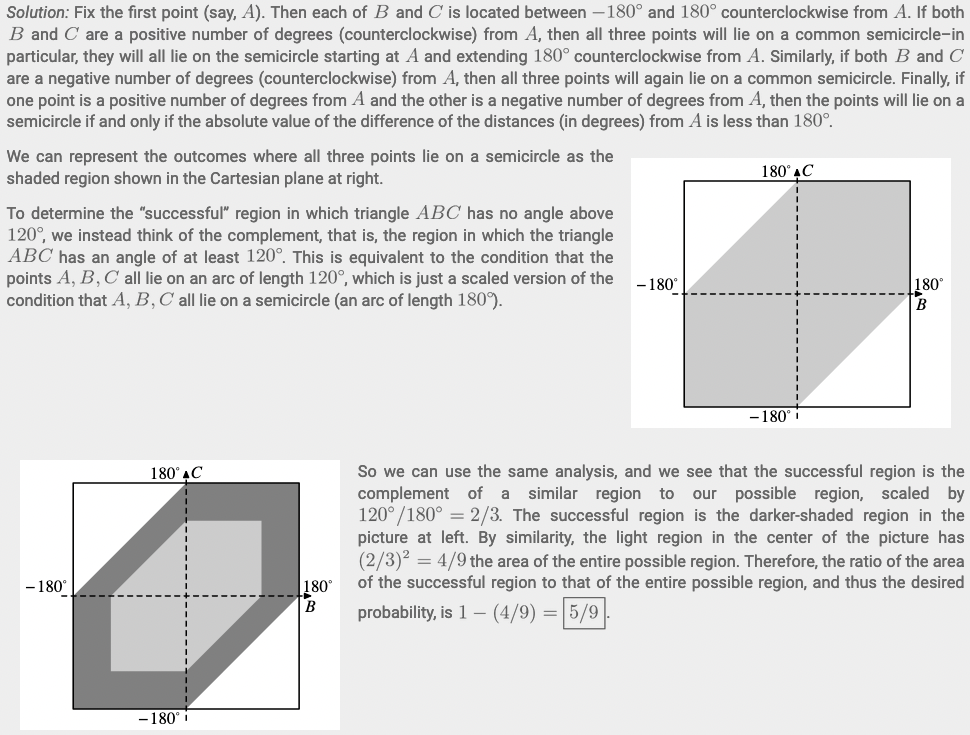 Solved 3 points A,B,C are randomly chosen on the | Chegg.com