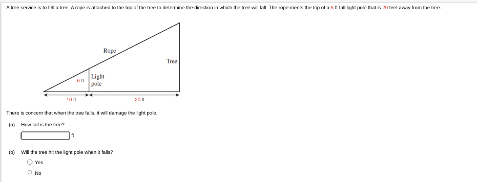 Solved There is concern that when the tree falls, it will | Chegg.com