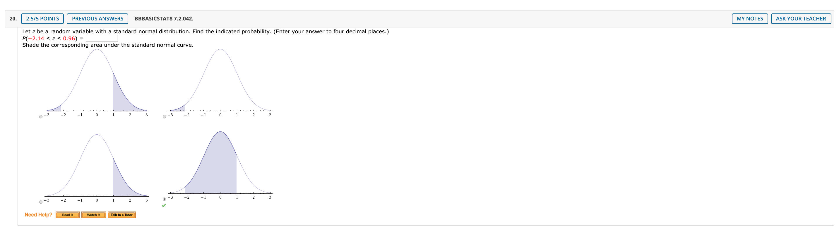 Solved 20. 2.5/5 POINTS PREVIOUS ANSWERS BBBASICSTAT8 | Chegg.com