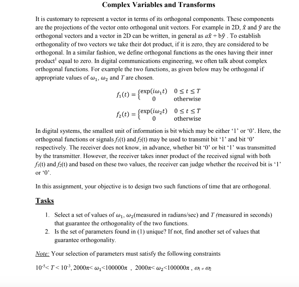 Solved Complex Variables and Transforms It is customary to | Chegg.com