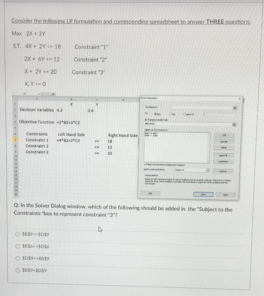 Solved Consider the following LP formulation and | Chegg.com