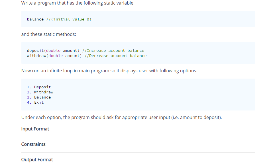 Solved Take input from user and do this as per question | Chegg.com