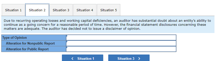 Items 1 through 5 present various independent factual | Chegg.com