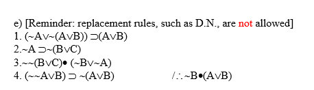 Solved use the 8 inference rules (Simp. Conj. D.S., H.S., | Chegg.com
