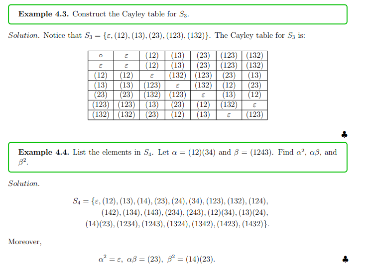 Solved Construct Cayley Table for S_3. There are solutions | Chegg.com