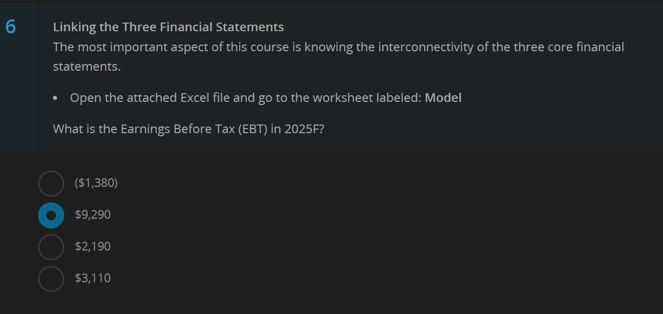 Linking the Three Financial Statements The most | Chegg.com