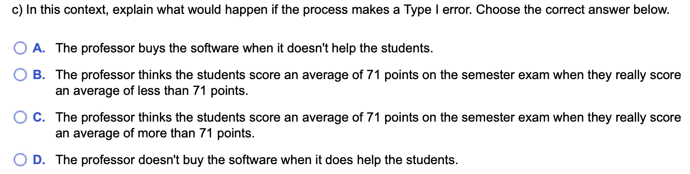 Solved A Statistics professor has observed that for several | Chegg.com