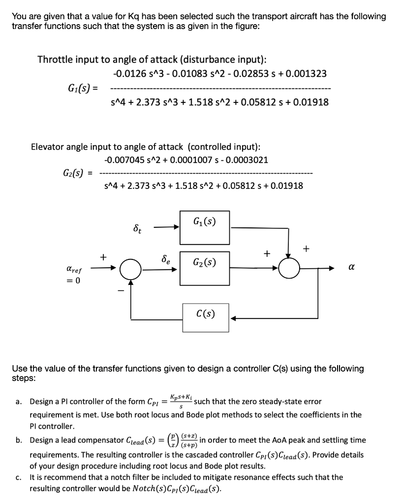 Requirements: For a unit step change in the engine | Chegg.com
