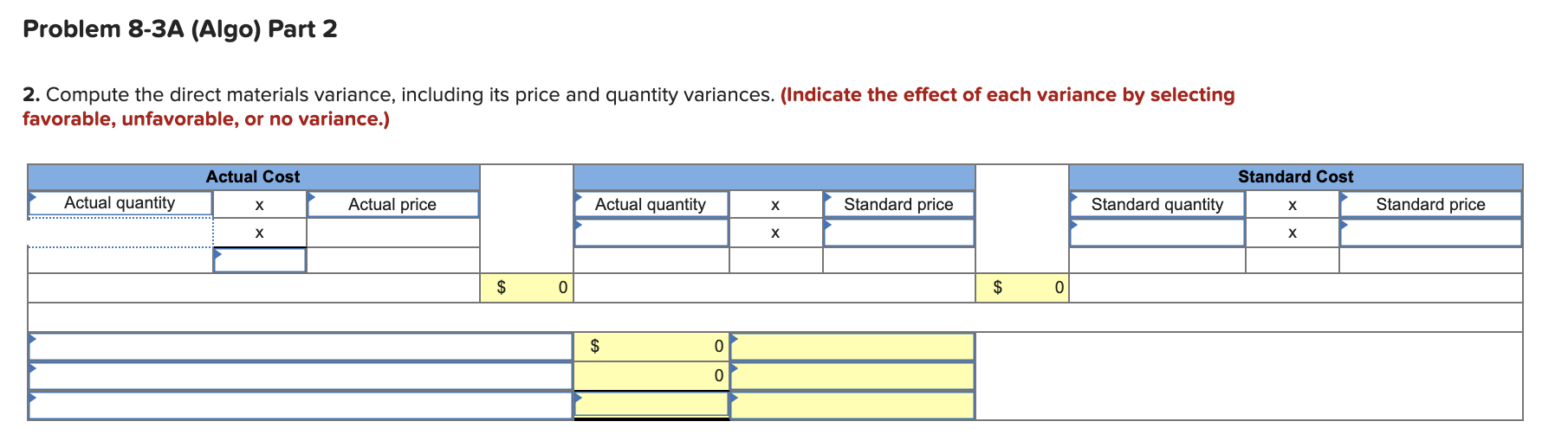 Solved Required information Problem 8-3A (Algo) Flexible | Chegg.com