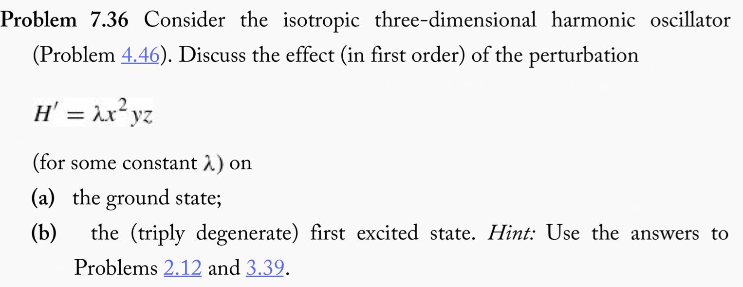 Solved Problem 7.36 Consider the isotropic three-dimensional | Chegg.com