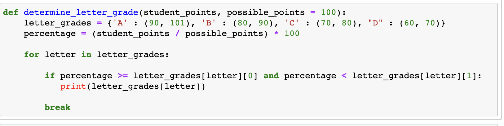 Solved How do I make this function print the letter (the key | Chegg.com
