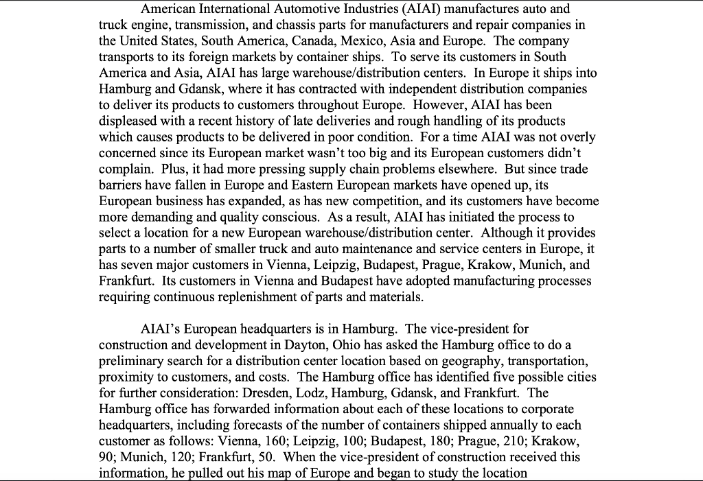 Solved A map will be provided and your group will have 15 | Chegg.com