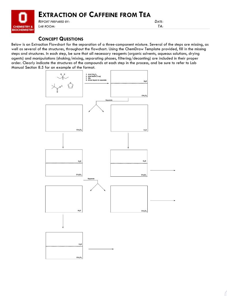 Solved Below Is An Extraction Flowchart For The Separation 