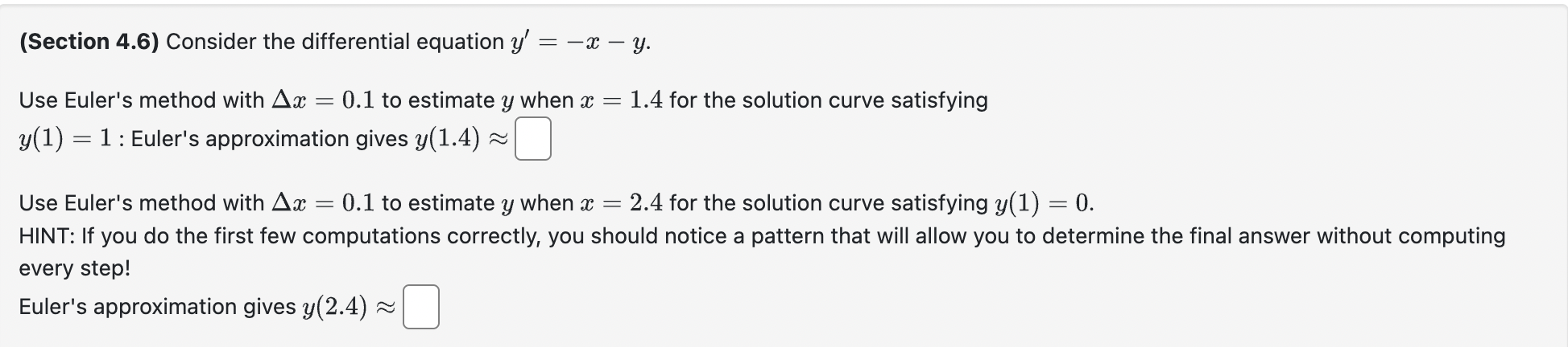 Solved (Section 4.6) ﻿Consider the differential equation | Chegg.com