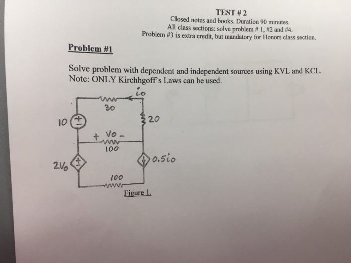 Solved Solve problem with dependent and independent sources | Chegg.com