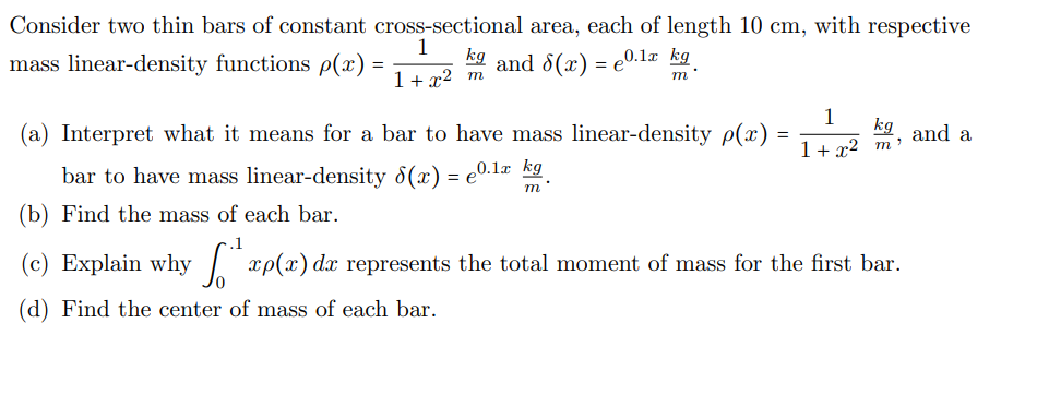 Solved Consider two thin bars of constant cross-sectional | Chegg.com