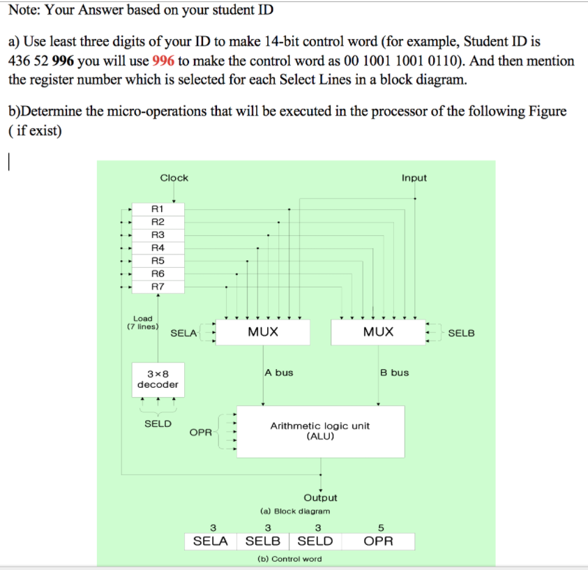 Solved Note: Your Answer based on your student ID a) Use | Chegg.com