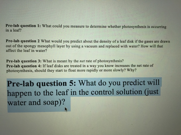 Solved Pre-lab question 1: What could you measure to | Chegg.com Solved Pre-lab question 1: What could you measure to | Chegg.com