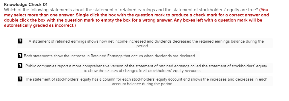 Solved Knowledge Check 01 Which of the following statements | Chegg.com
