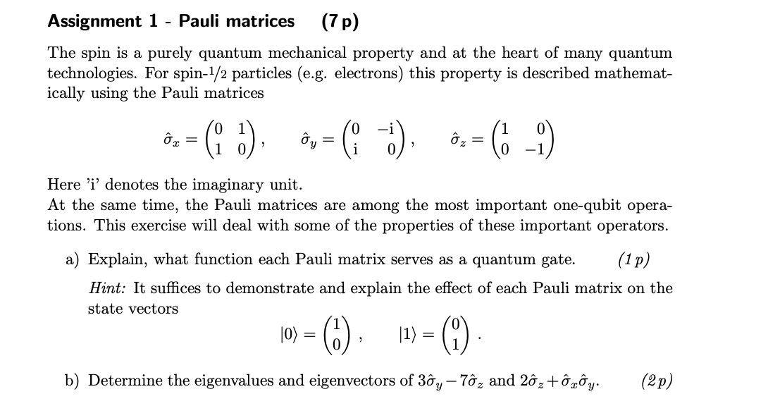 Solved The spin is a purely quantum mechanical property and | Chegg.com