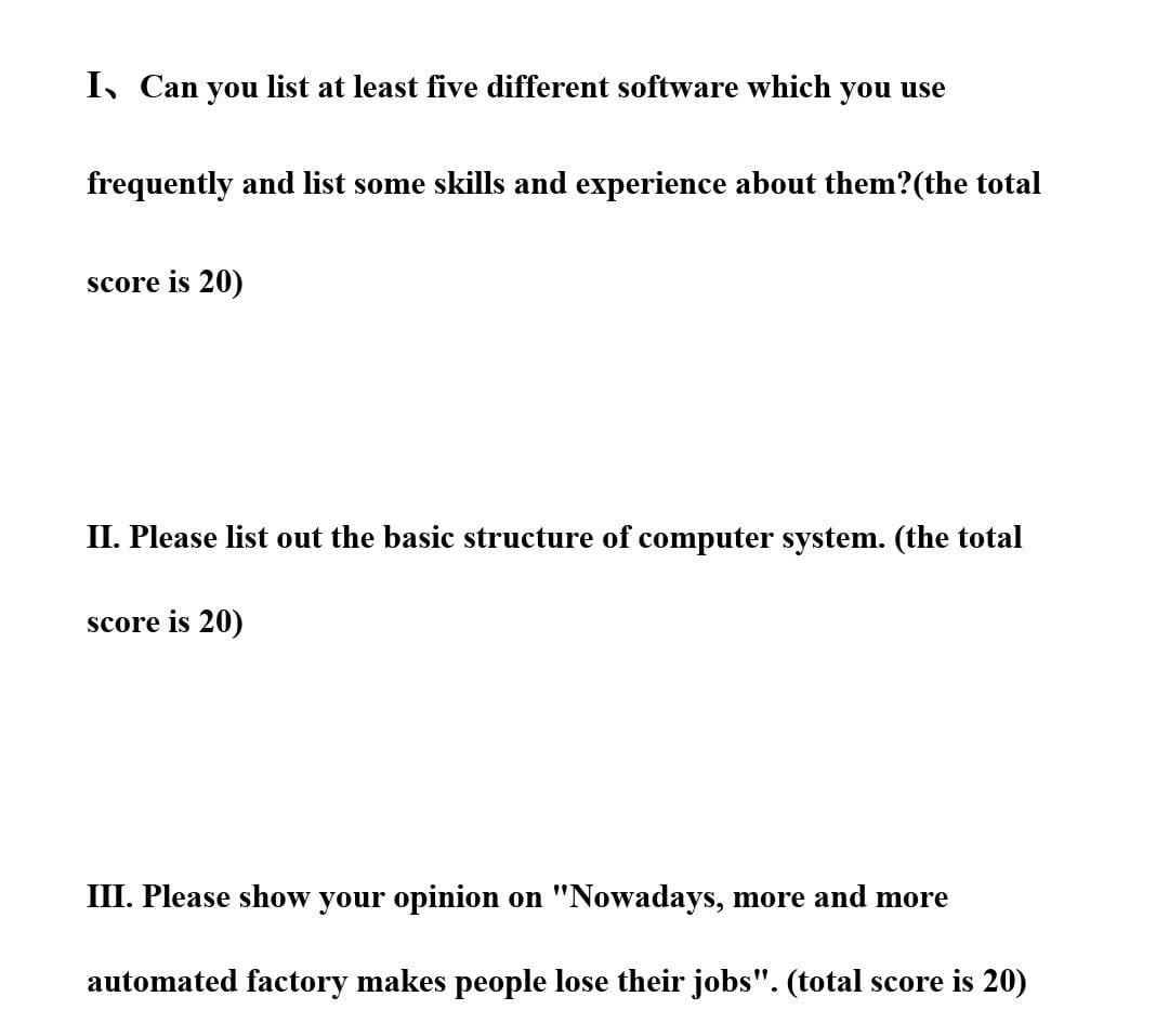 Solved I Can you list at least five different software which | Chegg.com
