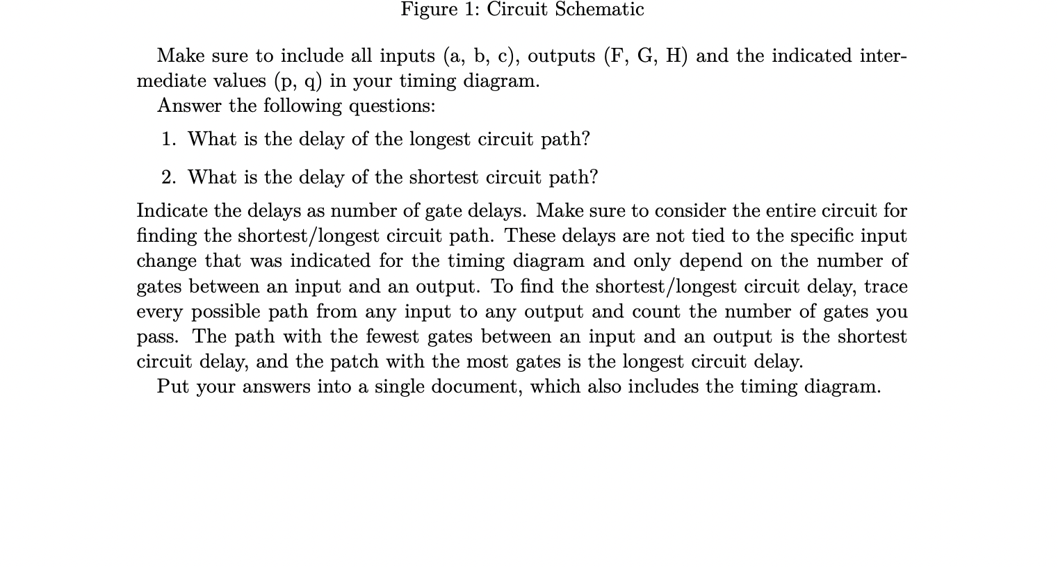 Solved Description This assignment covers drawing timing | Chegg.com