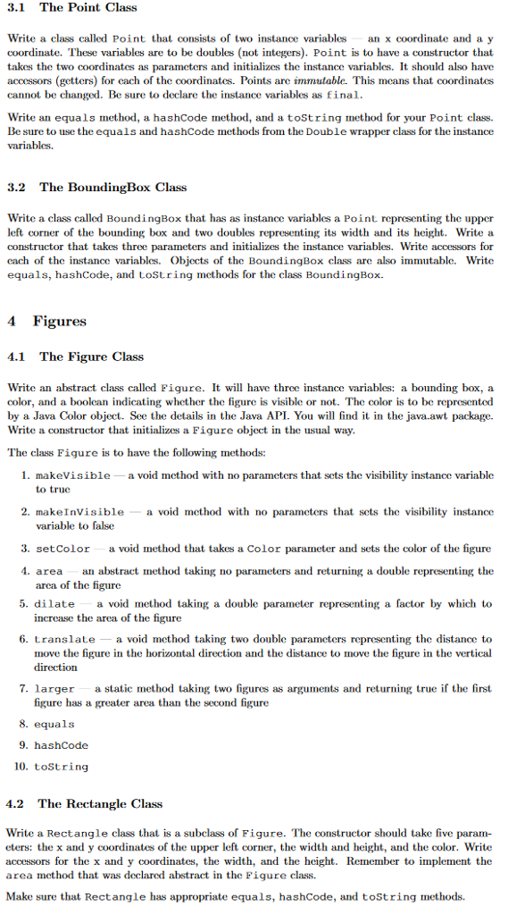 Solved 3.1 The Point Class Write a class called Point that | Chegg.com