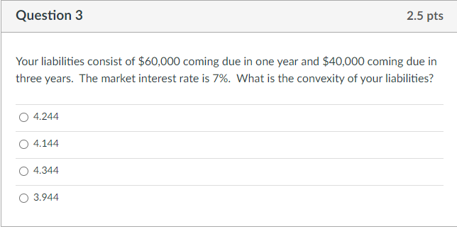 Your liabilities consist of $60,000 coming due in one | Chegg.com