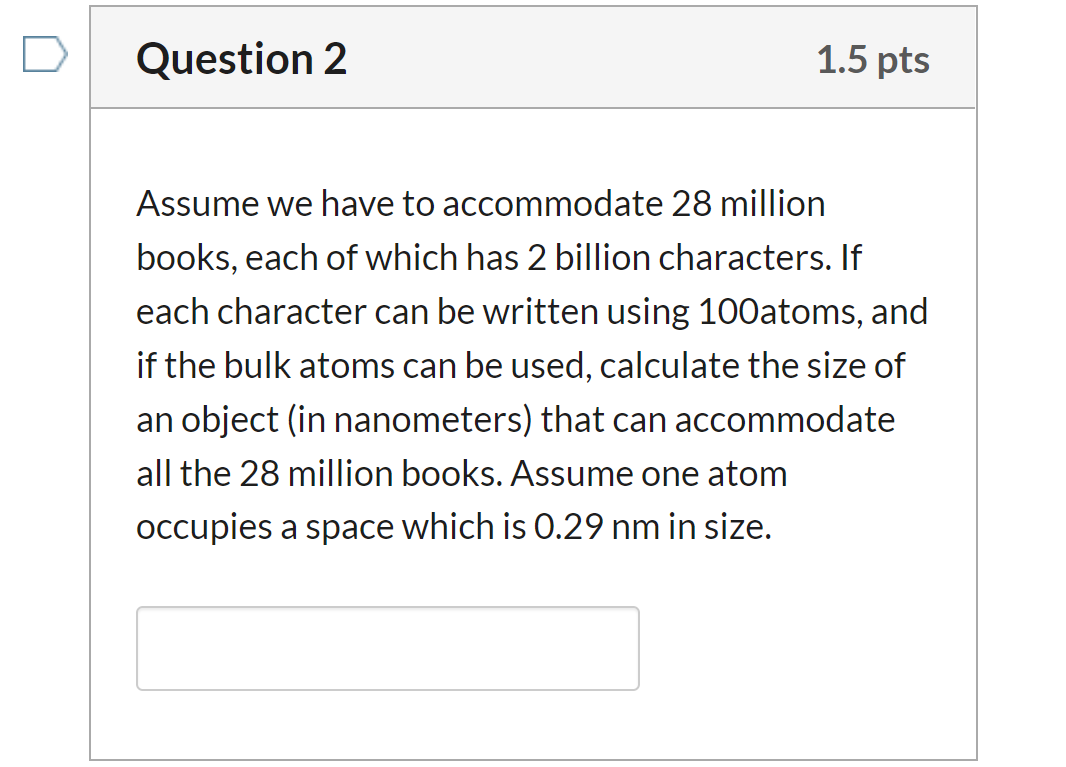 Solved Question 2 1.5 pts Assume we have to accommodate 28 | Chegg.com