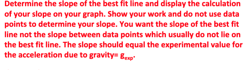 Solved Determine the slope of the best fit line and display | Chegg.com