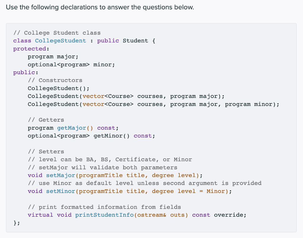 Solved What is the parent class? What is the child | Chegg.com