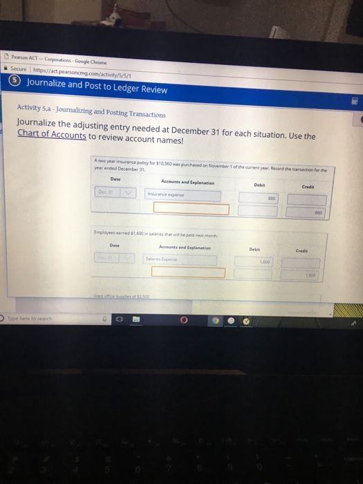 Solved Secure I https://act Journalize and Post to Ledger | Chegg.com Solved Secure I https://act Journalize and Post to Ledger | Chegg.com