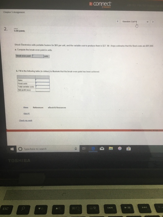 Solved E connect 5.00 points Shock Electronics sels portable | Chegg.com