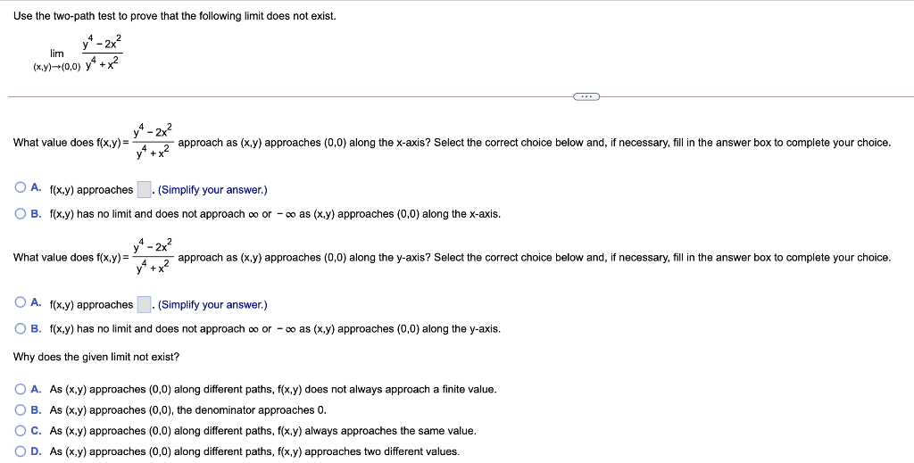 Solved Use the two-path test to prove that the following | Chegg.com