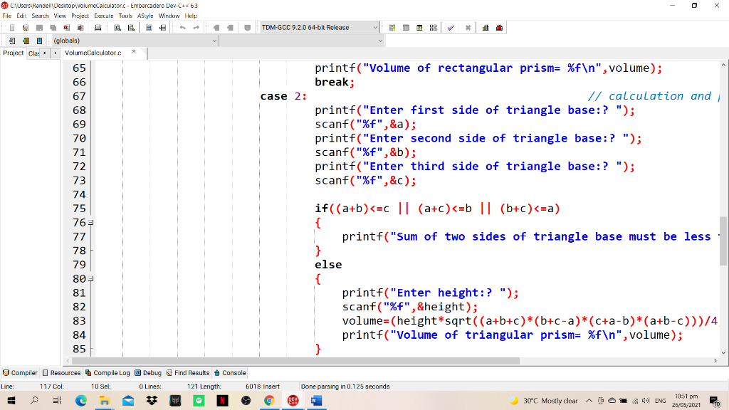 Solved * // calculation and CAUsers Randell Desktop | Chegg.com