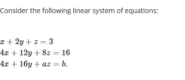 Solved Consider the following linear system of equations: | Chegg.com