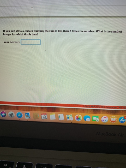 Solved If You Add 20 To A Certain Number The Sum Is Less Chegg solved-if-you-add-20-to-a-certain-number-the-sum-is-less-chegg