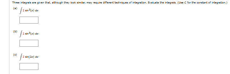 Solved Three integrals are given that, although they look | Chegg.com