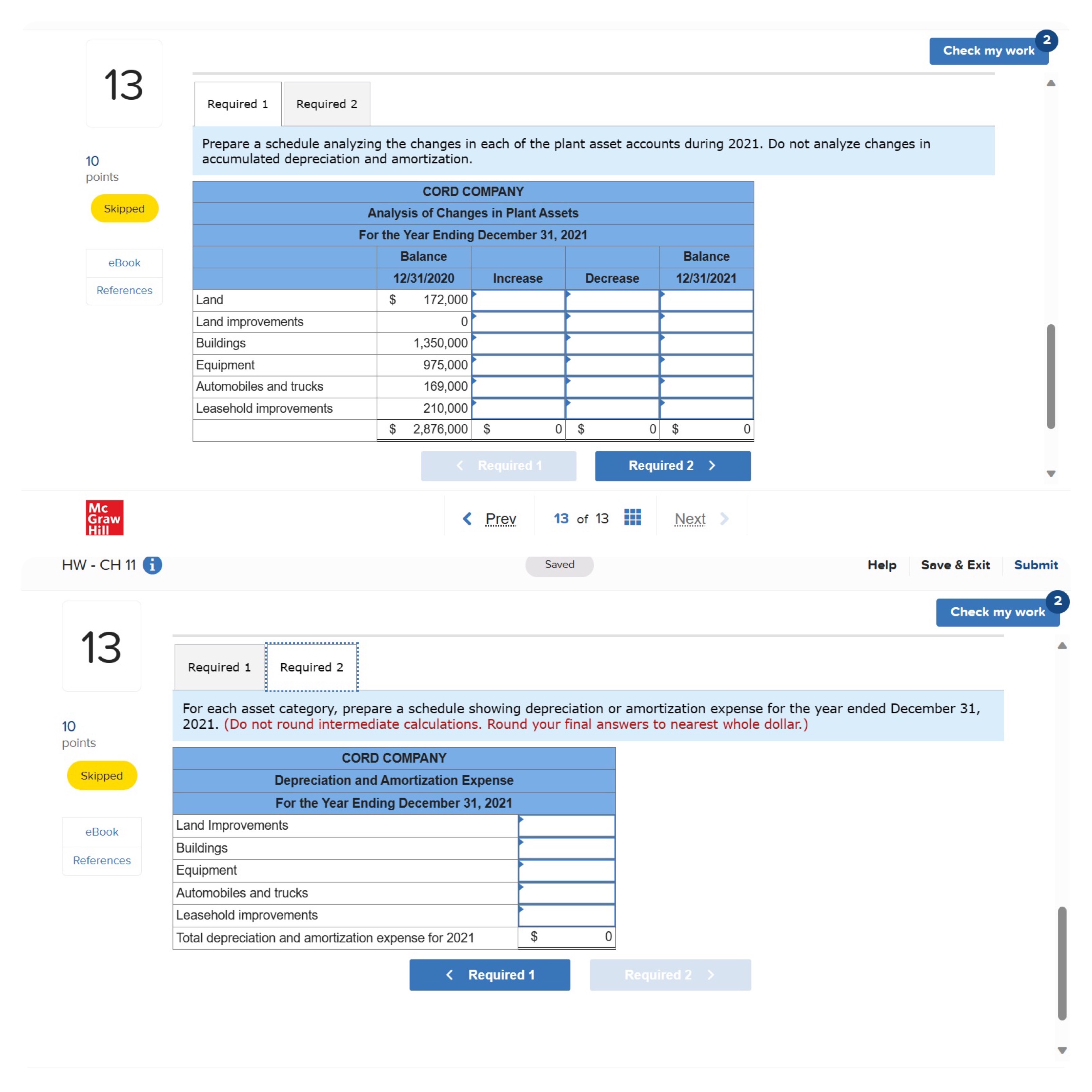 Problem 11-2 (Algo) ﻿Comprehensive problem; Chapters | Chegg.com