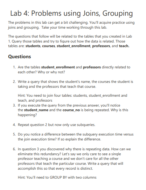 Solved Please provide coding questions in SQL, Code: | Chegg.com
